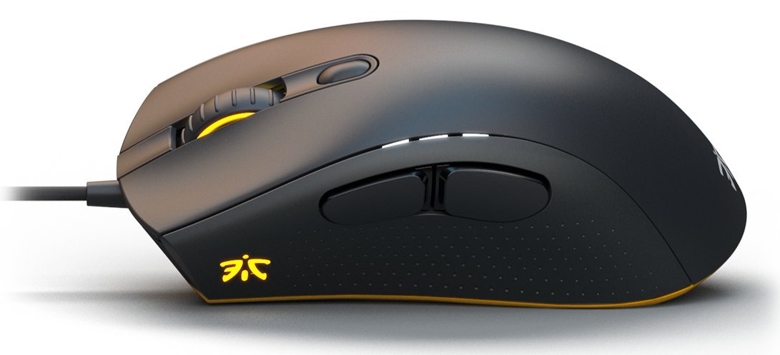 Fnatic Clutch 2 Pro Gaming Esports Mouse (Pixart Optical Sensor with 12,000 CPI, 6 Buttons, Mechanical Mouse Switches, Multi-Color RGB Backlit, Right Handed) – Black