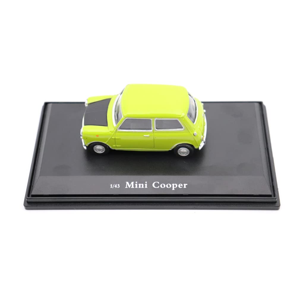 Motor city classics 1:43 Mini Cooper Green: Black Bonnet - Optimum Diecast