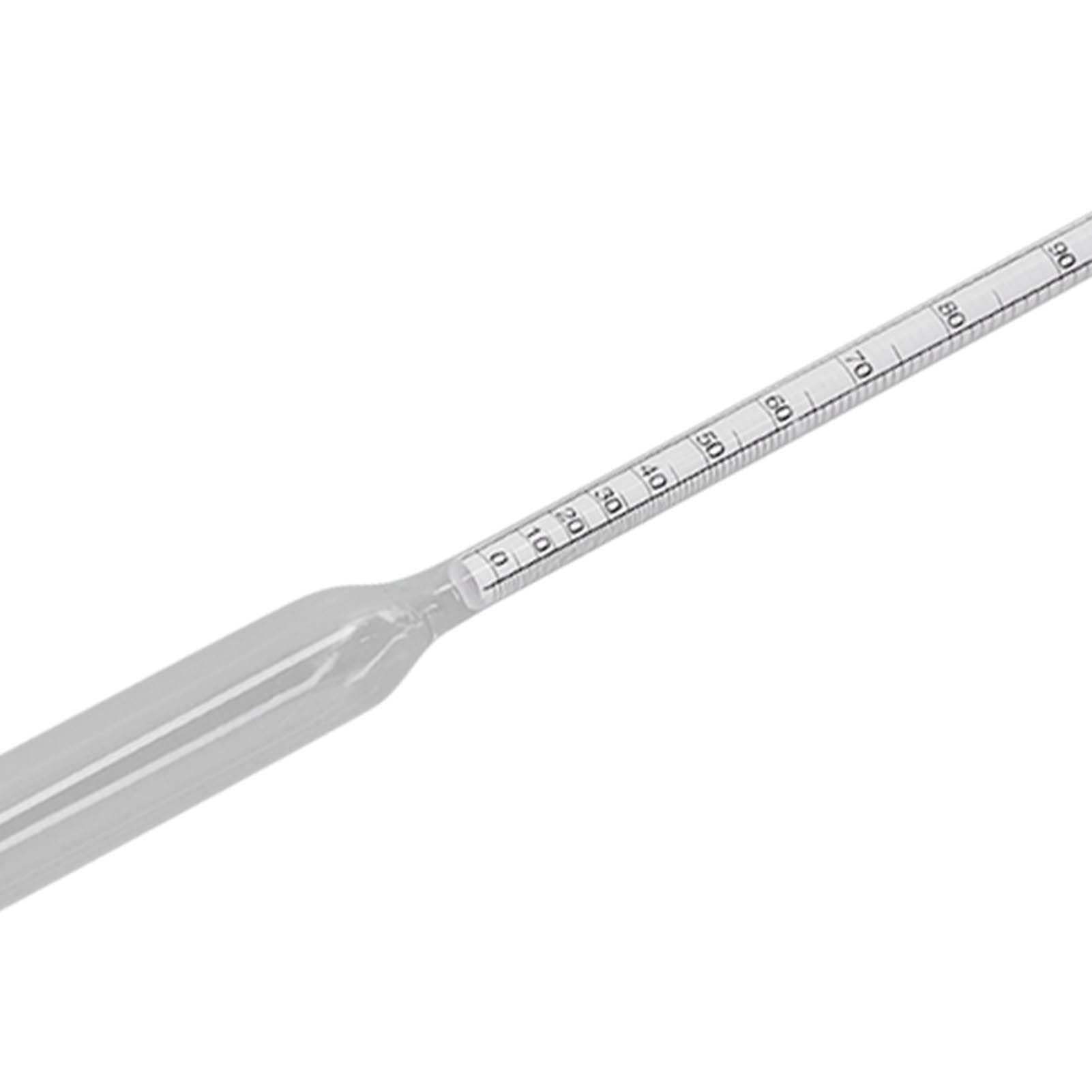 Beer Meter, High Accuracy Wide Application Hydrometer Tool Clear Scale 10pcs for Home
