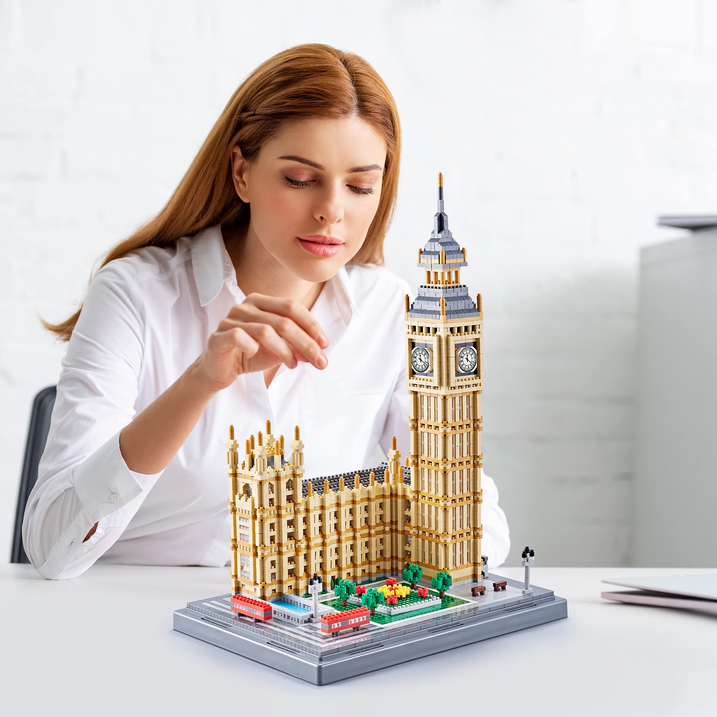 COZYMASS 6473PCS Architecture Big Ben Micro Building Blocks Set Modle Kit Toy Present for Adults and Kids Ages of 14+
