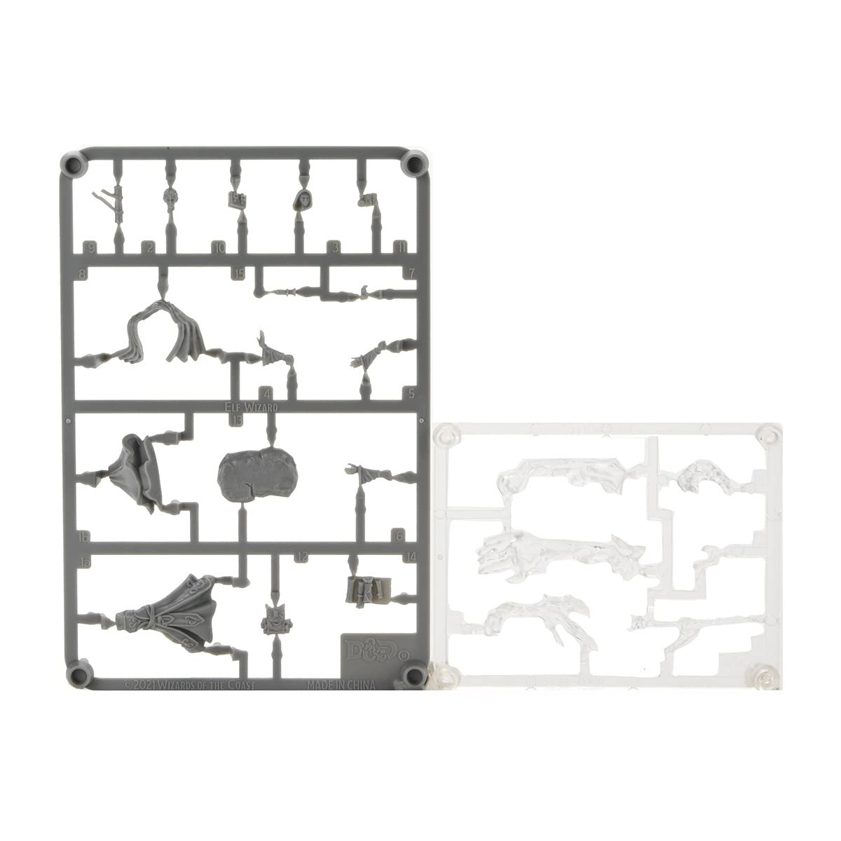 D&D Frameworks: Elf Wizard Female - Unpainted and Unassembled