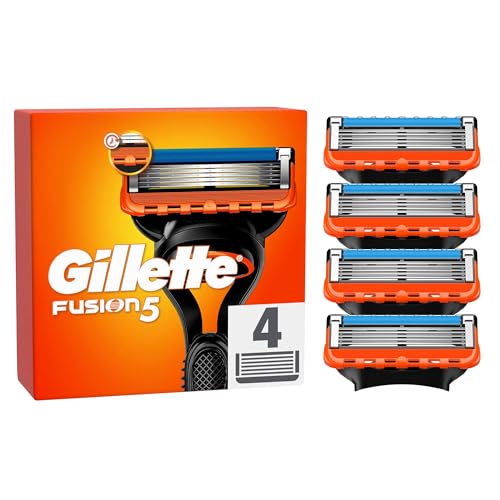 Gillette Fusion5 Razor Blades for Men with 5 Anti-Friction Blades for A Shave You Barely Feel