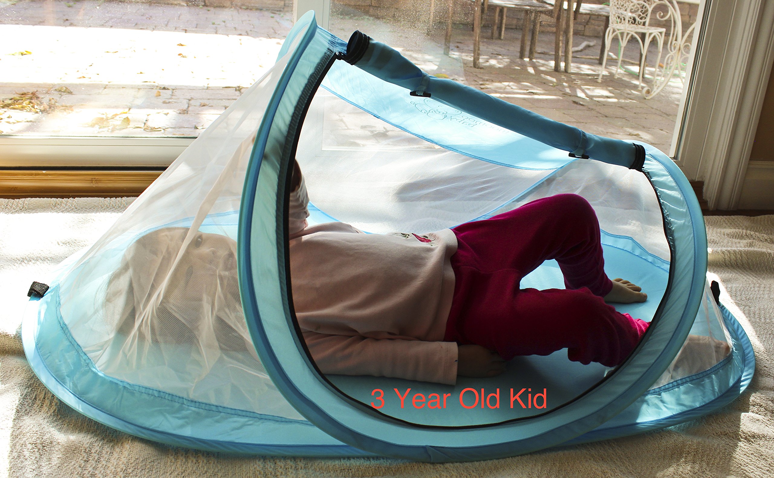 MooMooBaby Pop-Up Baby Beach Crib Tent
