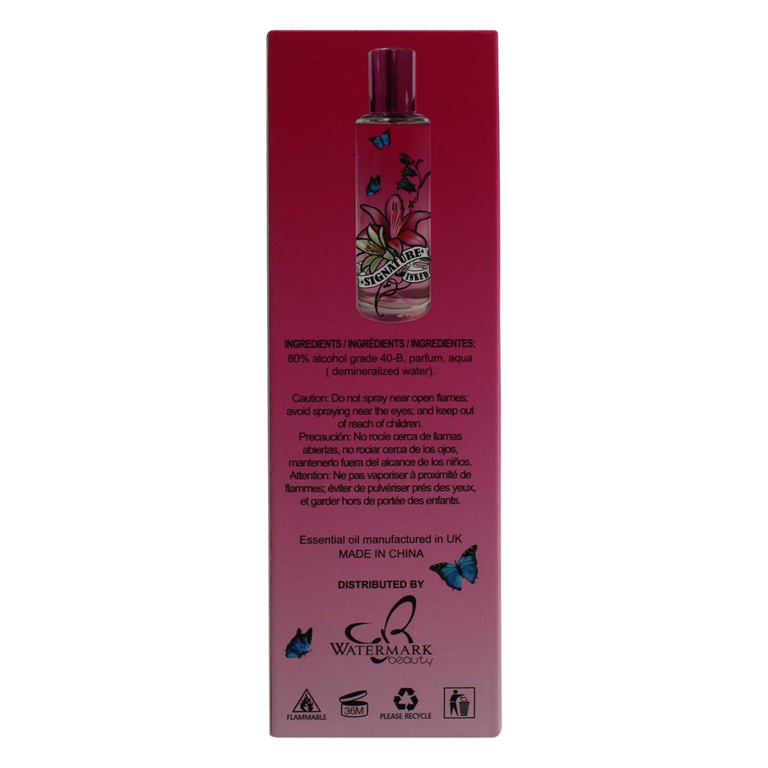 Watermark Beauty Love Signature Inked For Women, Eau De Parfum 3.3 Fl. Oz./100 ml - Inspired By Ed Hady Perfume