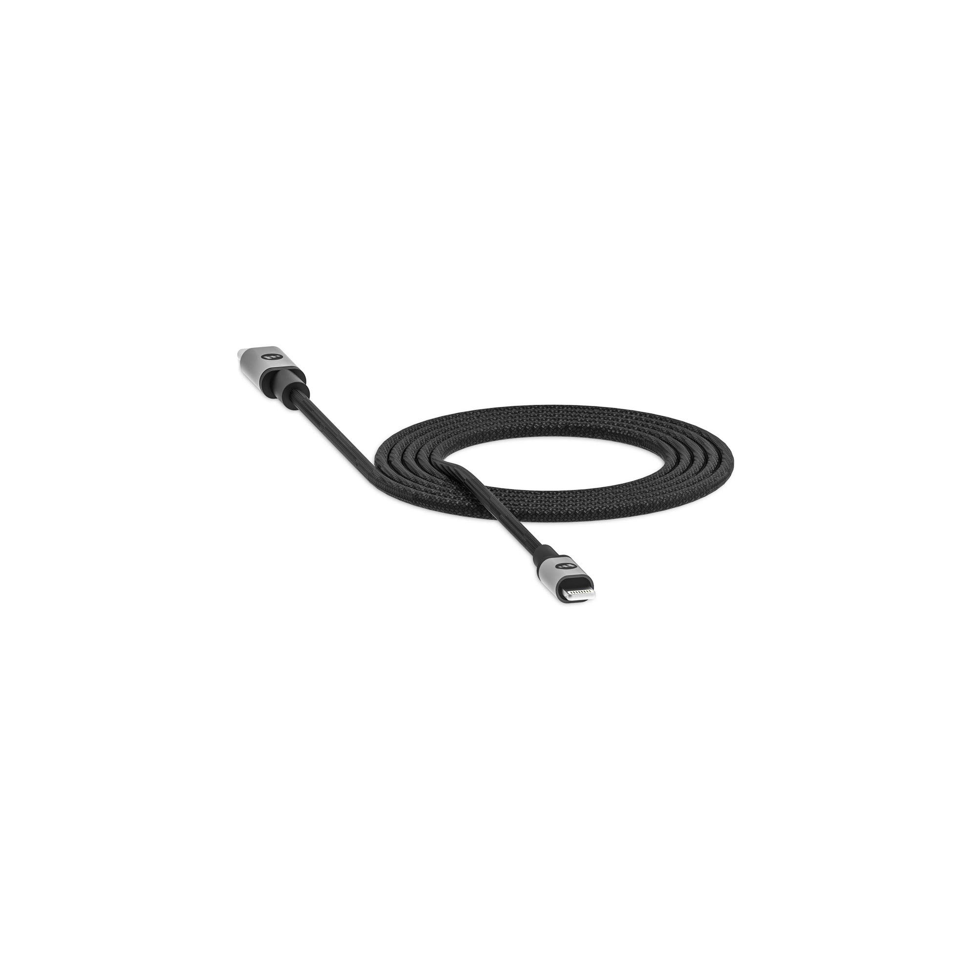 mophie Fast Charge USB-C Cable with Lightning Connector - 1.8M Cable - Black