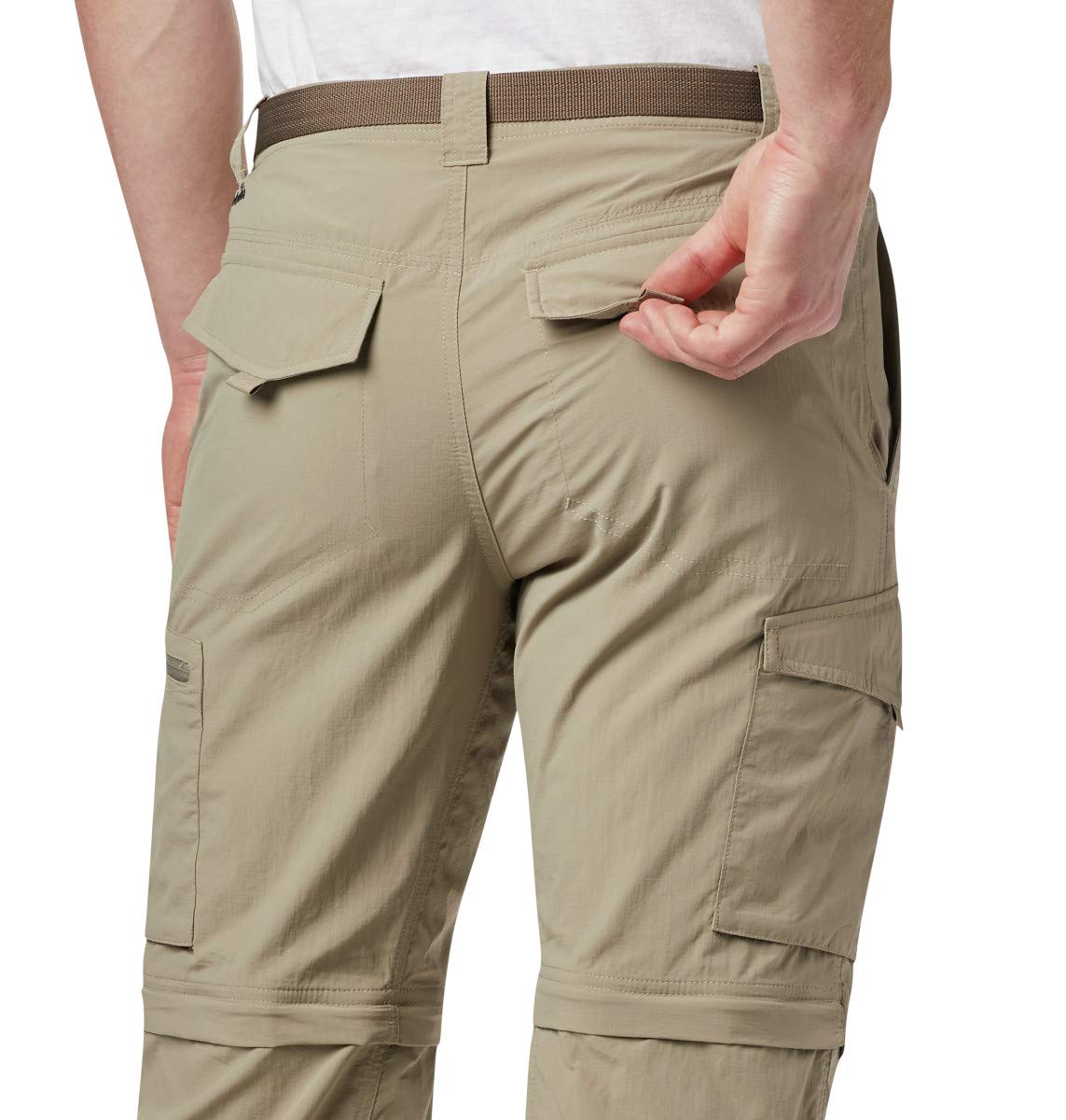 Columbia Mens Ridge Silver Ridge Convertible Pant, Tusk, 34W x 30L US