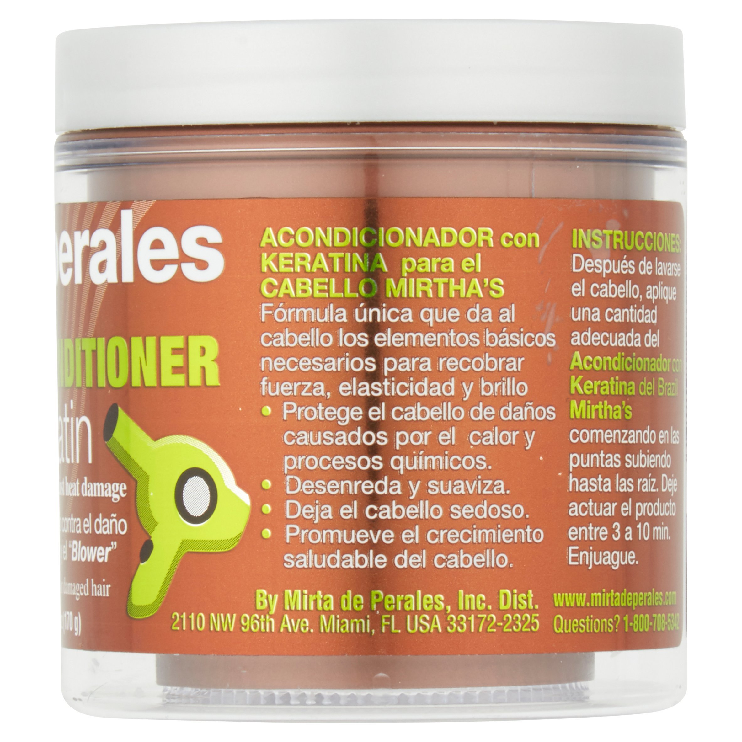 Mirta De Perales Hair Conditioner With Keratin 6 oz ( Pack of 2)