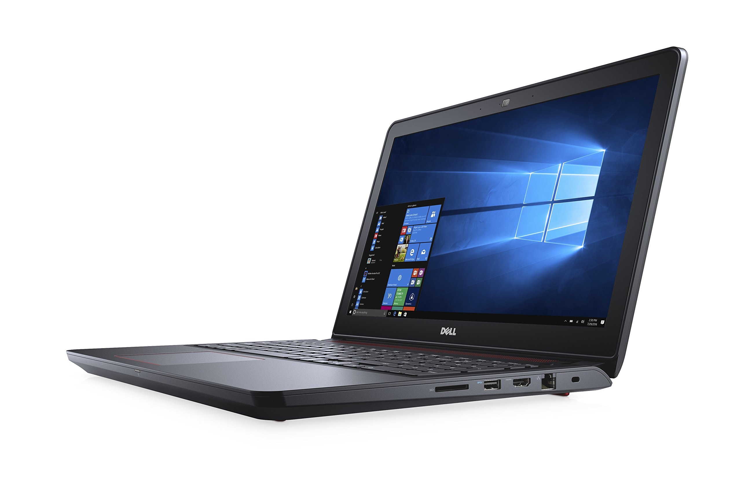 Dell Inspiron 5000 Flagship 15.6 inch FHD Gaming Laptop, Intel Core i7-7700HQ Quad-Core, 16GB RAM, 128GB SSD + 1TB HDD, Waves MaxxAudio, Backlit Keyboard, Webcam, Windows 10