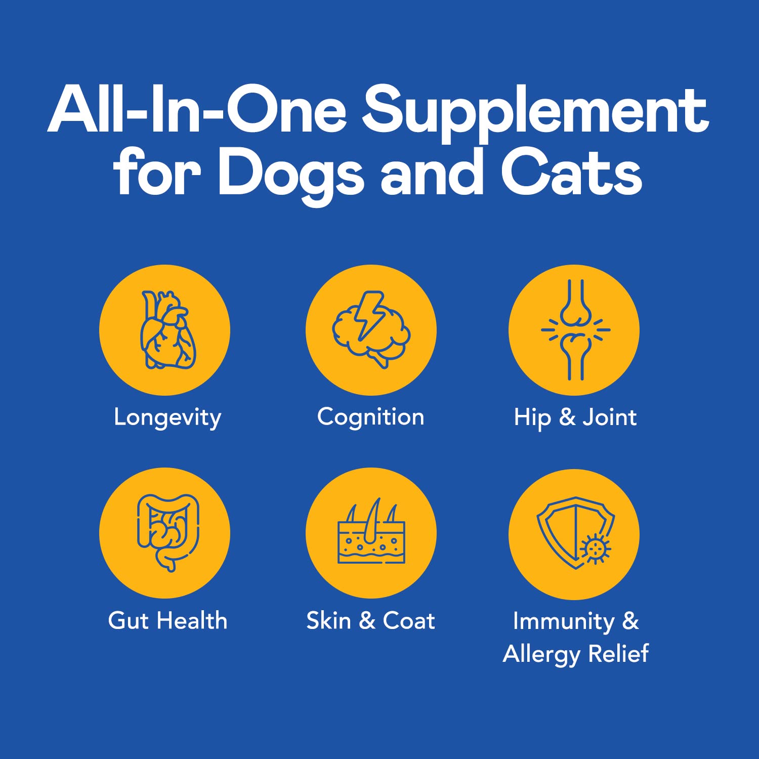 HUGGIBLES All-in-One Multi Liquid Multivitamin for Dogs and Cats β Daily Supplement with Digestive, Immunity, Allergy & Skin & Coat Support, Mobility Support β Antioxidant Blend for Longevity, 2oz