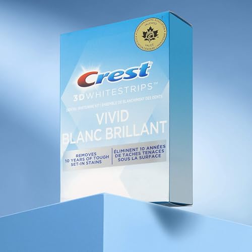 Crest 3d White Vivid Teeth Whitening Strips 10 Count