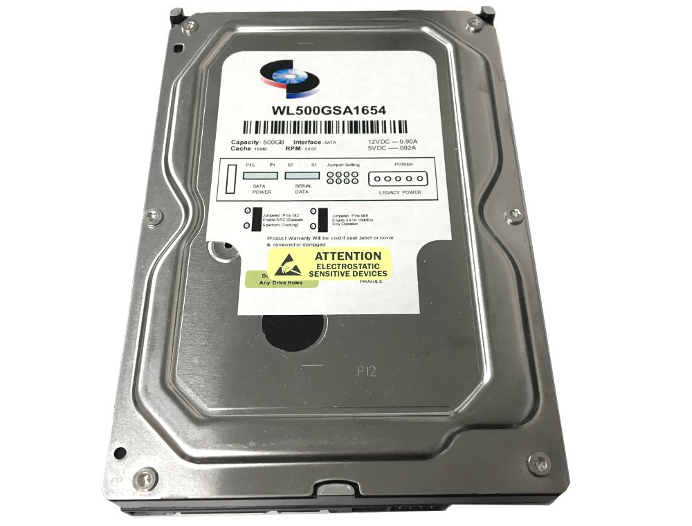 WL 500GB 16MB Cache 5400RPM SATA II (3.0Gb/s) 3.5" Internal Surveillance DVR Hard Drive - w/ 1 Year Warranty