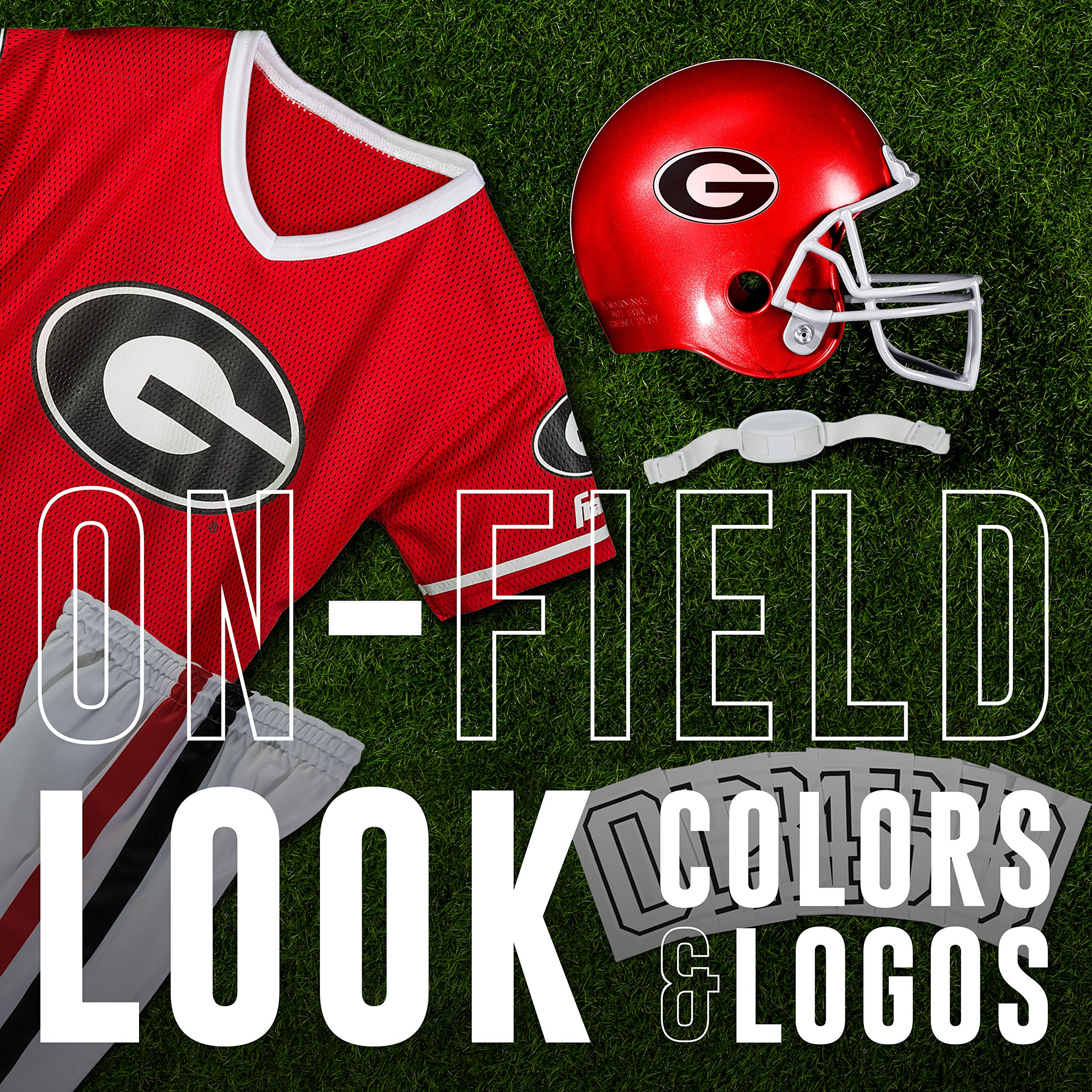 Franklin Sports NCAA Georgia Bulldogs Kids College Football Uniform Set - Youth Uniform Set - Includes Jersey, Helmet, Pants - Youth Medium