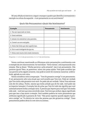 Nao Acredite em Tudo Que Voce Sente - Identifique seus Esquemas Emocionais e Liberte-se da Ansiedade e da Depressao (Em Portugues do Brasil)