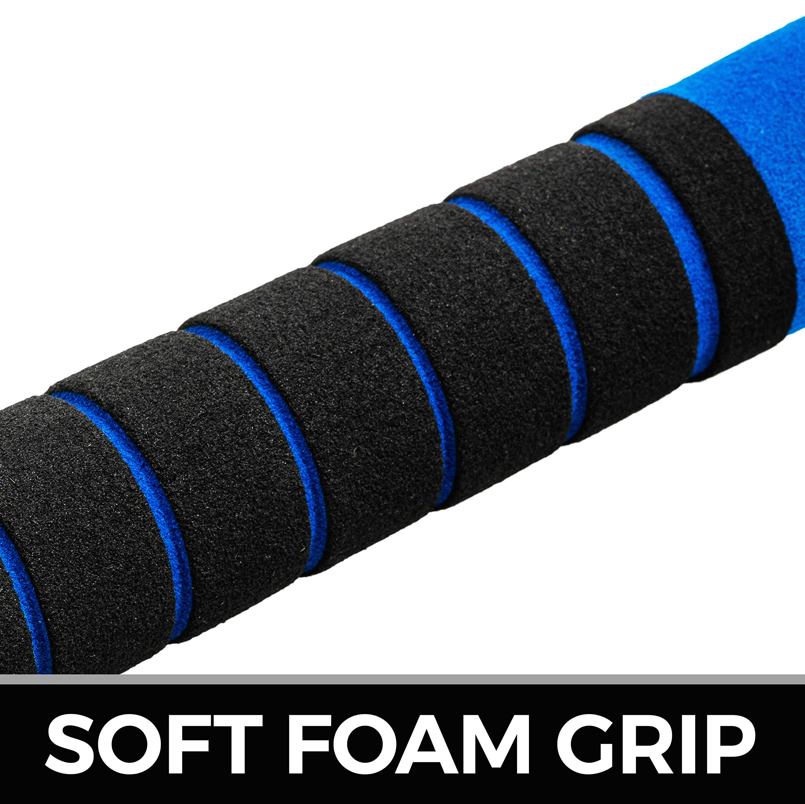 Franklin Sports MLB Kids Foam Baseball Bat + Ball Set - Jumbo Oversize Tball + Baseball Bat + Foam Ball for Kids + Toddlers - Blue - 24"