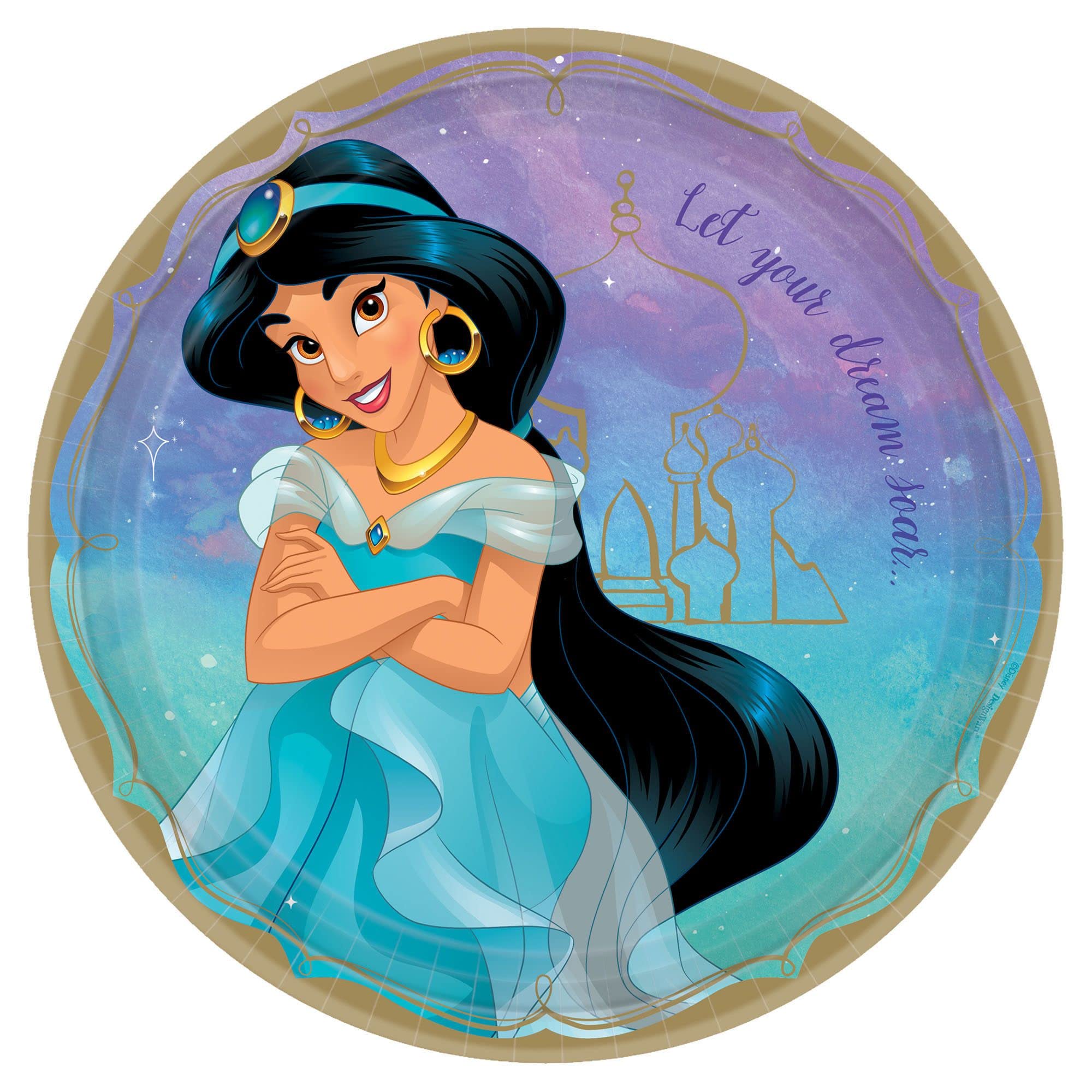 Amscan Disney Princess Jasmine Birthday Party Tableware Kit Napkins, Plates Bundle, 16 Guests by Just Jazzle