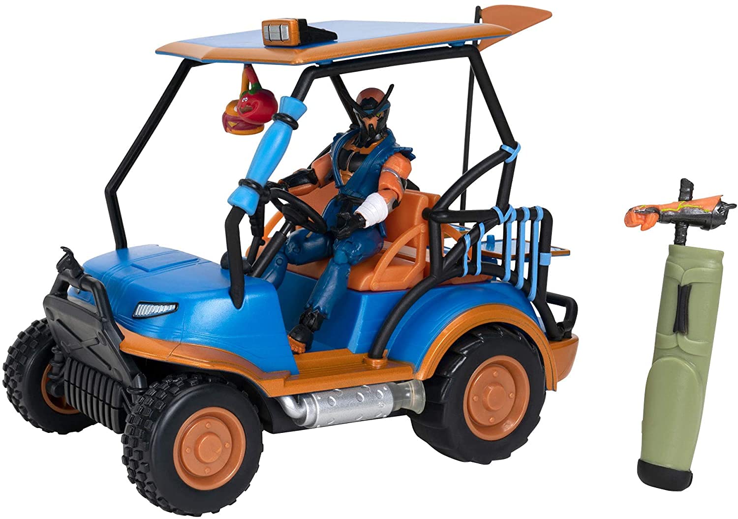 FORTNITE Stinger Wrap ATK Deluxe Feature Vehicle - 10 Inch All Terrain Vehicle (Stinger Wrapped) with Remote Control, Includes 4 Inch Copper Wasp Action Figure and 1 Power Punch Harvesting Tool
