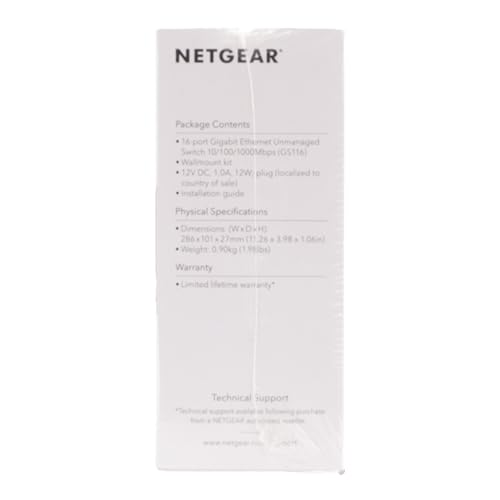 Netgear ProSafe Ethernet Switch (GS116)