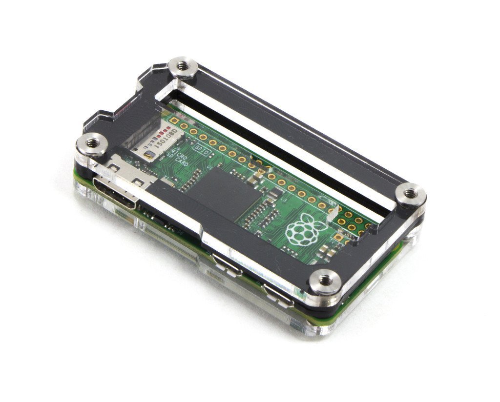 Zebra Zero Case for Raspberry Pi Zero & Zero Wireless ~ Black Ice GPIO by C4Labs