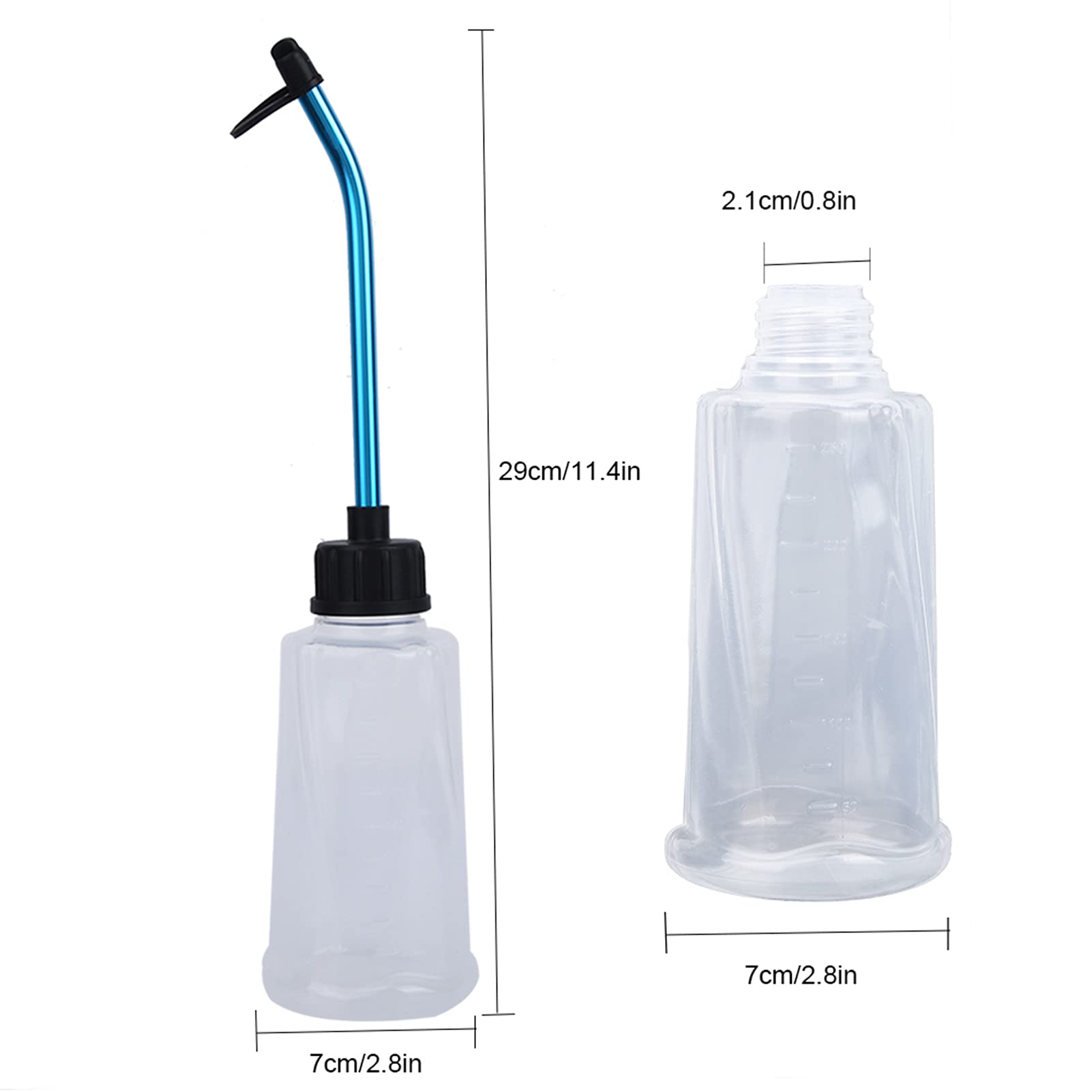Fuel Filler Bottle, 250ML Universal RC Car Accessory Nitro Engine Fuel Filler Bottle with Aluminum Alloy Bottle Straw for RC Model Car White Fuel Bottle