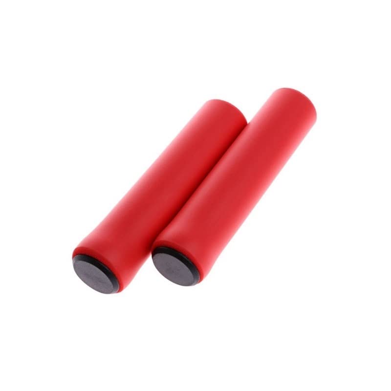 ANASRI TTRS Store Soft Bicycle Handlebar Grips Cover Anti-Slip Sponge Rubber MTB Cuffs Bicycle Accessories Handlebar Grip Lock Bar Outdoor Cycling (Color : Red)