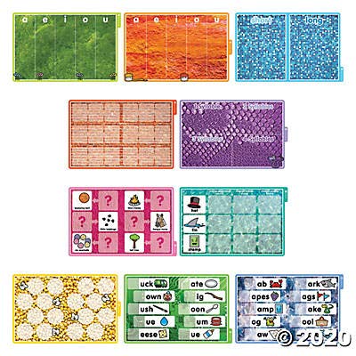 Fun Express Phonological Awareness Games - 200 Piece File Folder Game - Alliteration, Phonics and Language Games for Kindergarten Kids