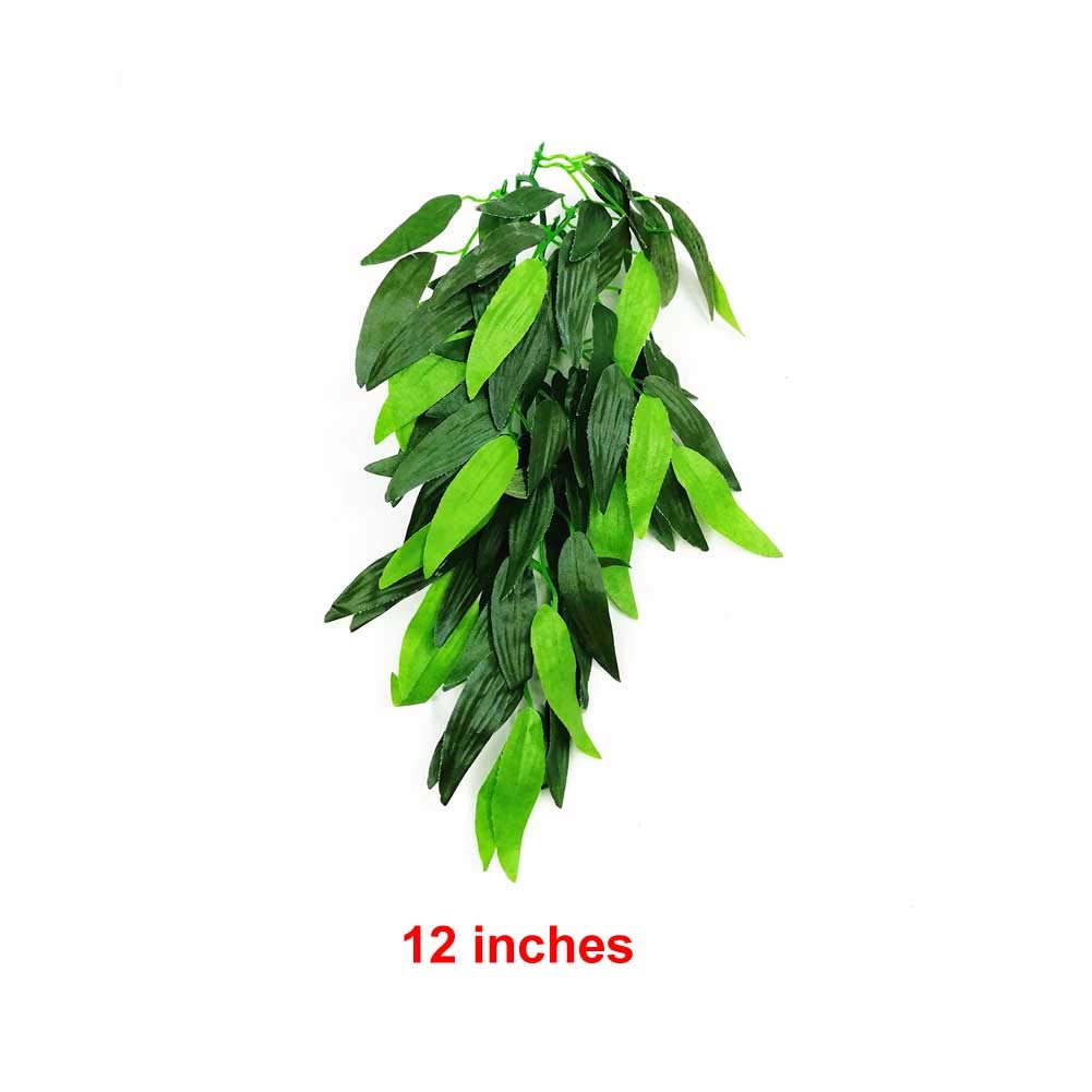 Denpetec Artificial Plants Hanging Vine - Fake Ivy Greenery Vine with Suction Cup for Home Wall Garden Wedding Party Garland Hanging Decoration(Orange)
