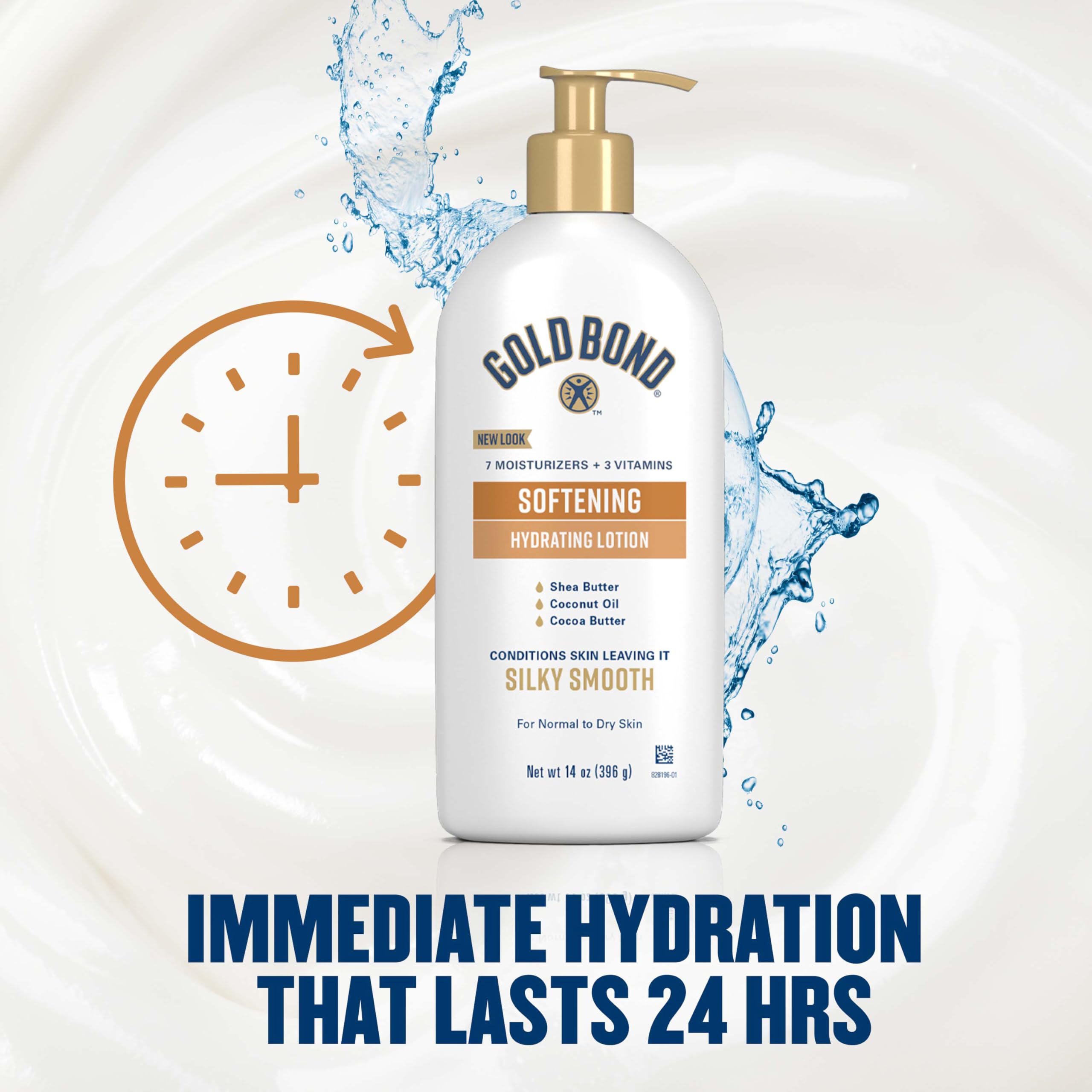 Gold Bond Softening Hydrating Lotion, With Shea Butter for Rough & Dry Skin, 14 oz.
