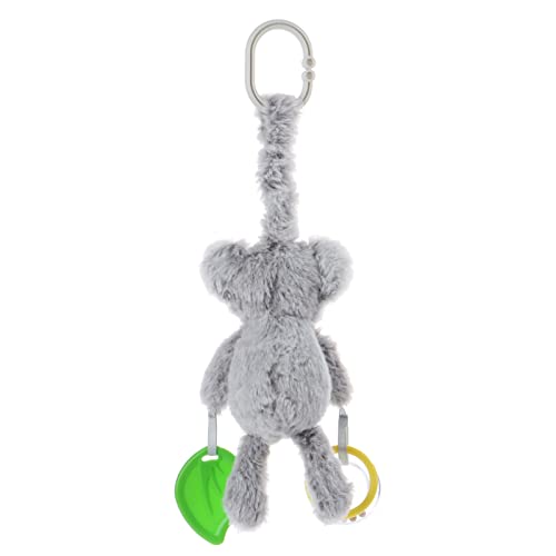 Apricot Lamb Baby Stroller or Car Seat Activity and Teething Toy, Features Plush Koala Character, Gentle Rattle Sound & Soft Teether, 8.5 Inches