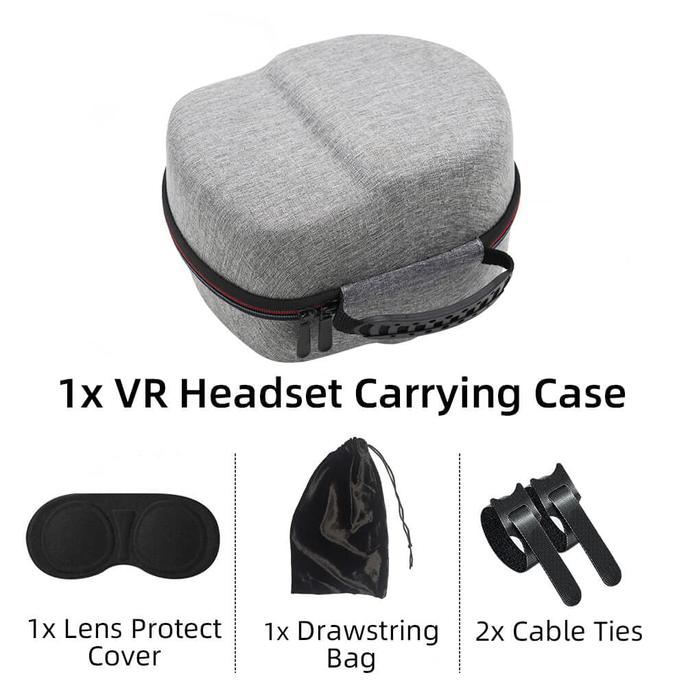 dethinton Compatible with Oculus Quest2 Case, Travel Case Compatible with Oculus Quest2 All-in-one VR Gaming Headset and Controllers Includes Multiple Quest2 Accessories (Gray)