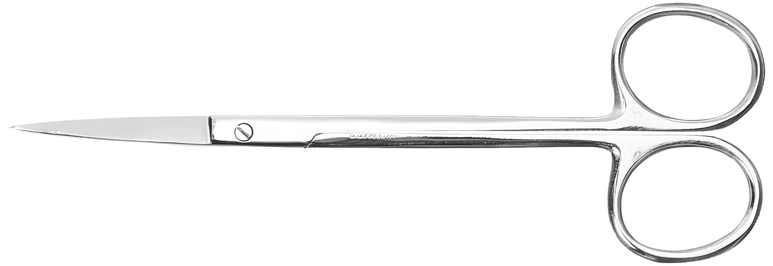 Graham-Field 2643 Grafco Deaver Operating Scissors, Straight, Stainless Steel, 5-1/2" Length