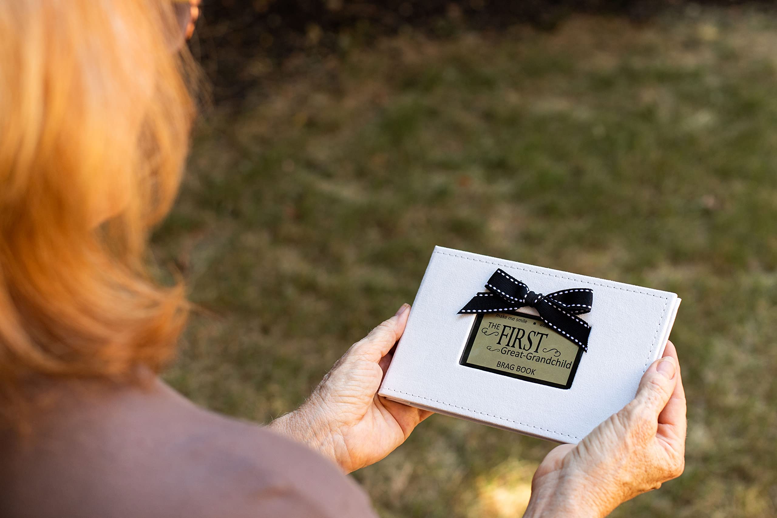 Grandparent Gift Co. First Grandchild Brag Book or Photo Album for New Grandparents