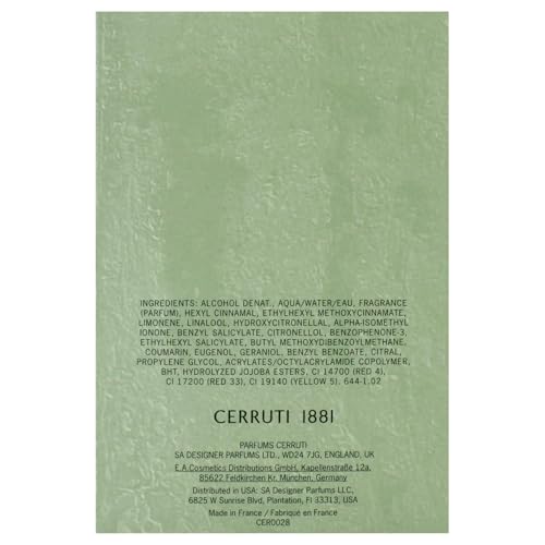 Nino Cerruti 1881 For Men. Eau De Toilette Spray 3.4 Ounces