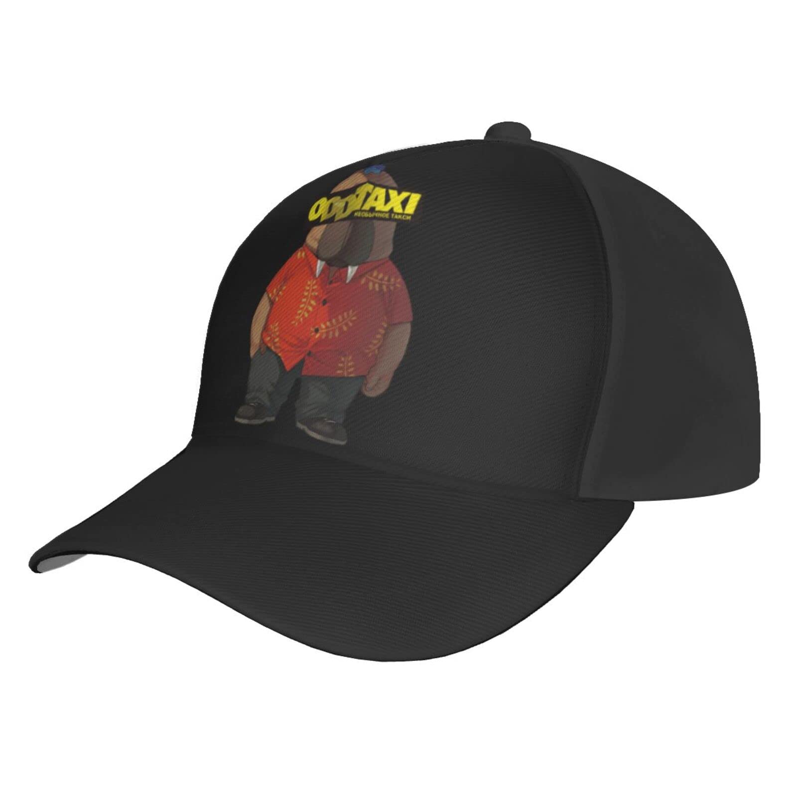 Anime Odd Taxi Baseball Cap Fashionable Adjustable Trucker Hats Snapback Caps for Men Women Teens Black