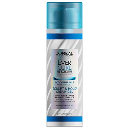 L’Oréal Paris EverCurl Sulfate Free Sculpt and Hold Cream-Gel, 5 Ounce
