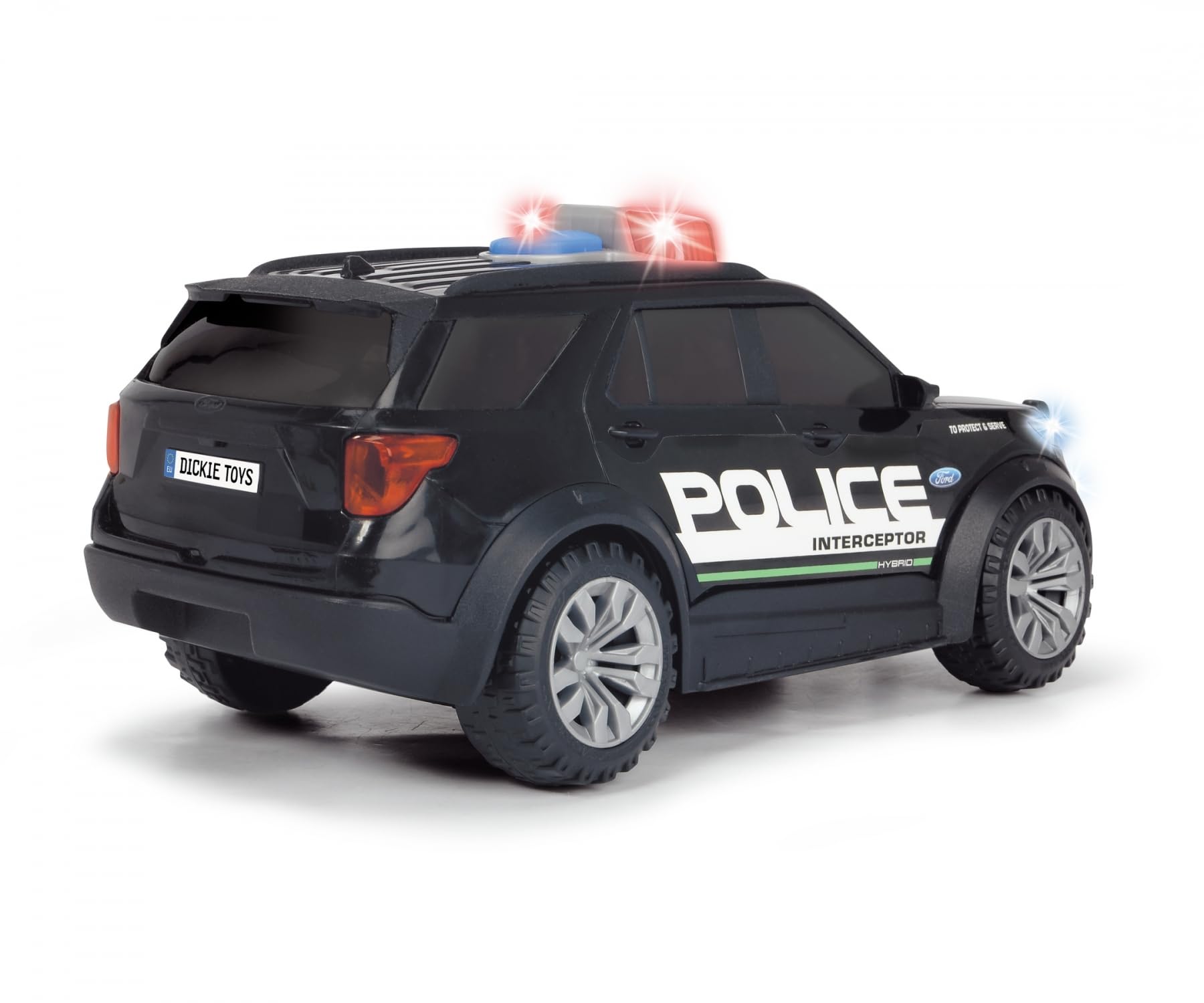 Dickie Toys HK Ltd Light & Sound Ford Police Interceptor, Black