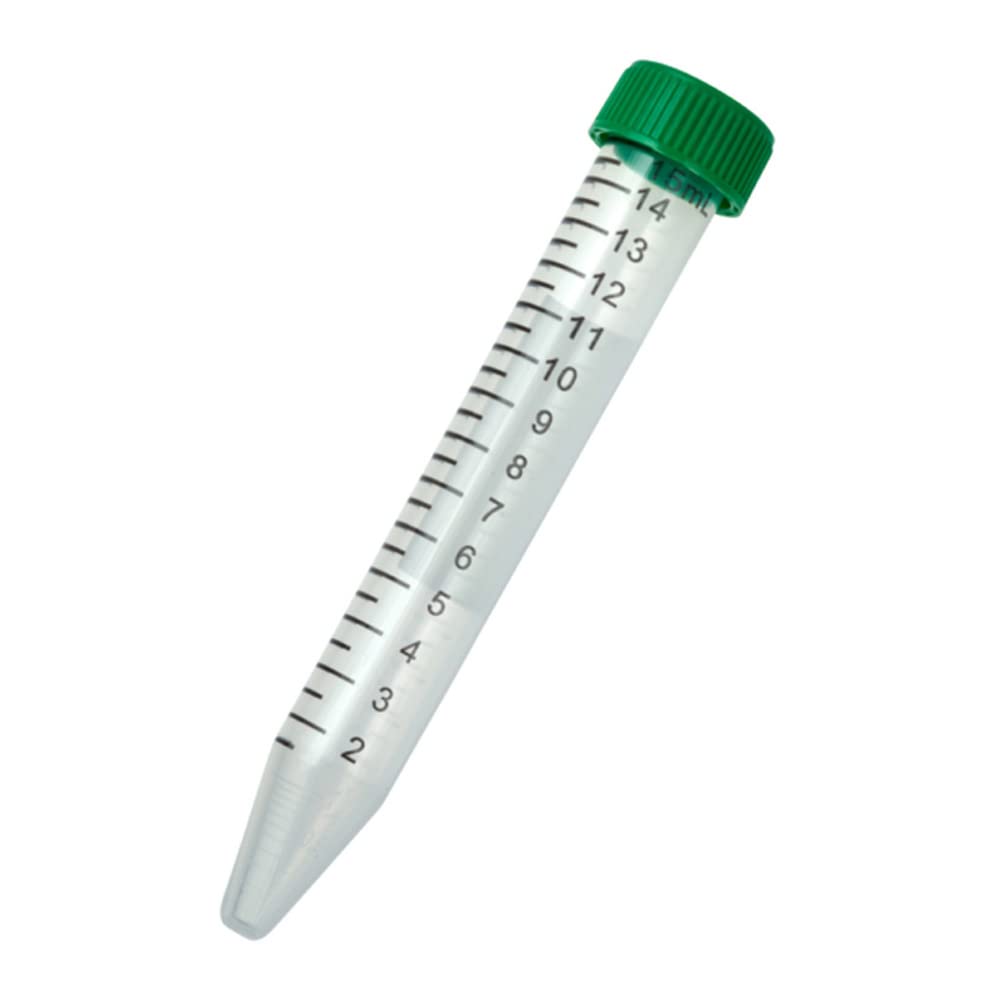 Celltreat 229412 Polypropylene Centrifuge Tube, Sterile, 15mL Volume, Foam Rack (Case of 300)