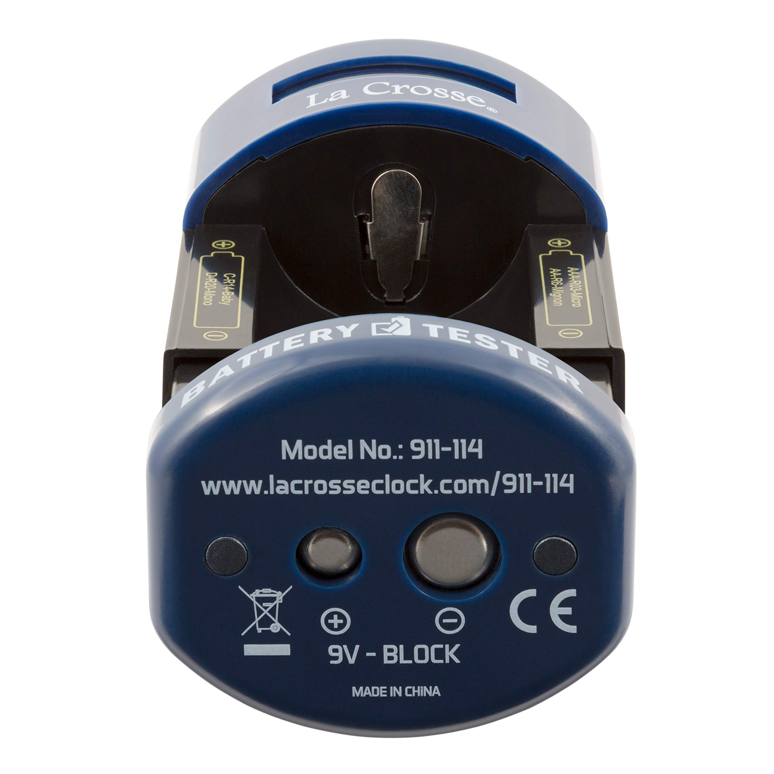 La Crosse Technology 911-114 Portable Battery Tester , Blue