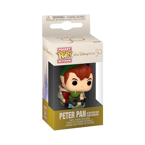 Funko POP Pop! Keychain: Walt Disney World 50th - Peter at The Peter Pan's Flight Attraction Multicolor 60393