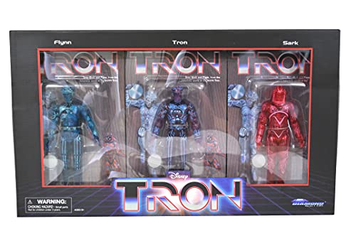 DIAMOND SELECT TOYS San Diego Comic-Con 2021 Exclusive Tron Deluxe Action Figure Box Set, Multicolor