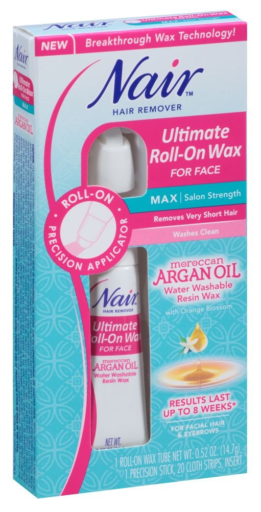 Nair Hair Remover Ultimate Roll-On Wax for Face 0.52 Ounce (15ml)