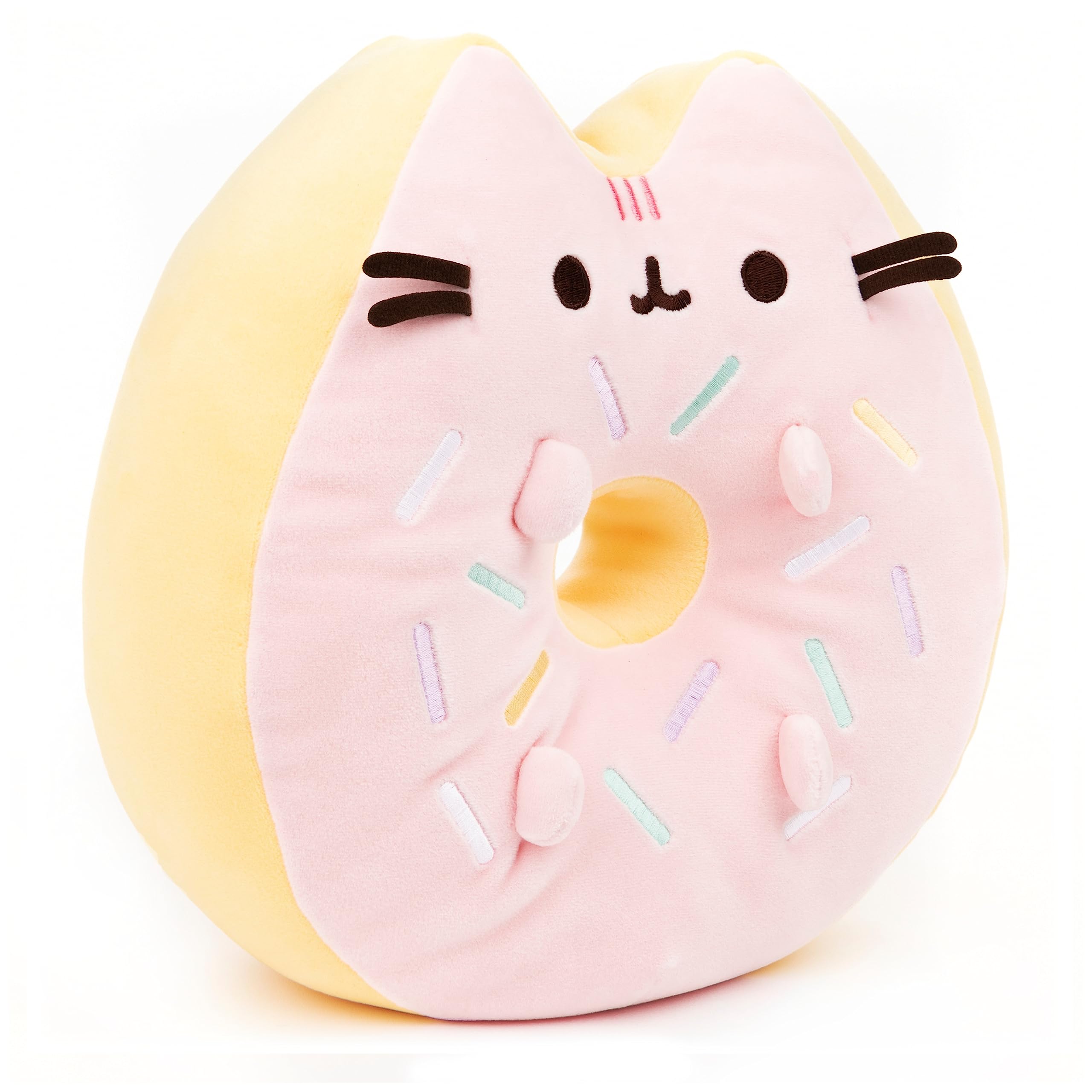 GUND Sprinkle Donut Pusheen Squishy Plush Stuffed Animal Cat, Pink and Mint, 12”