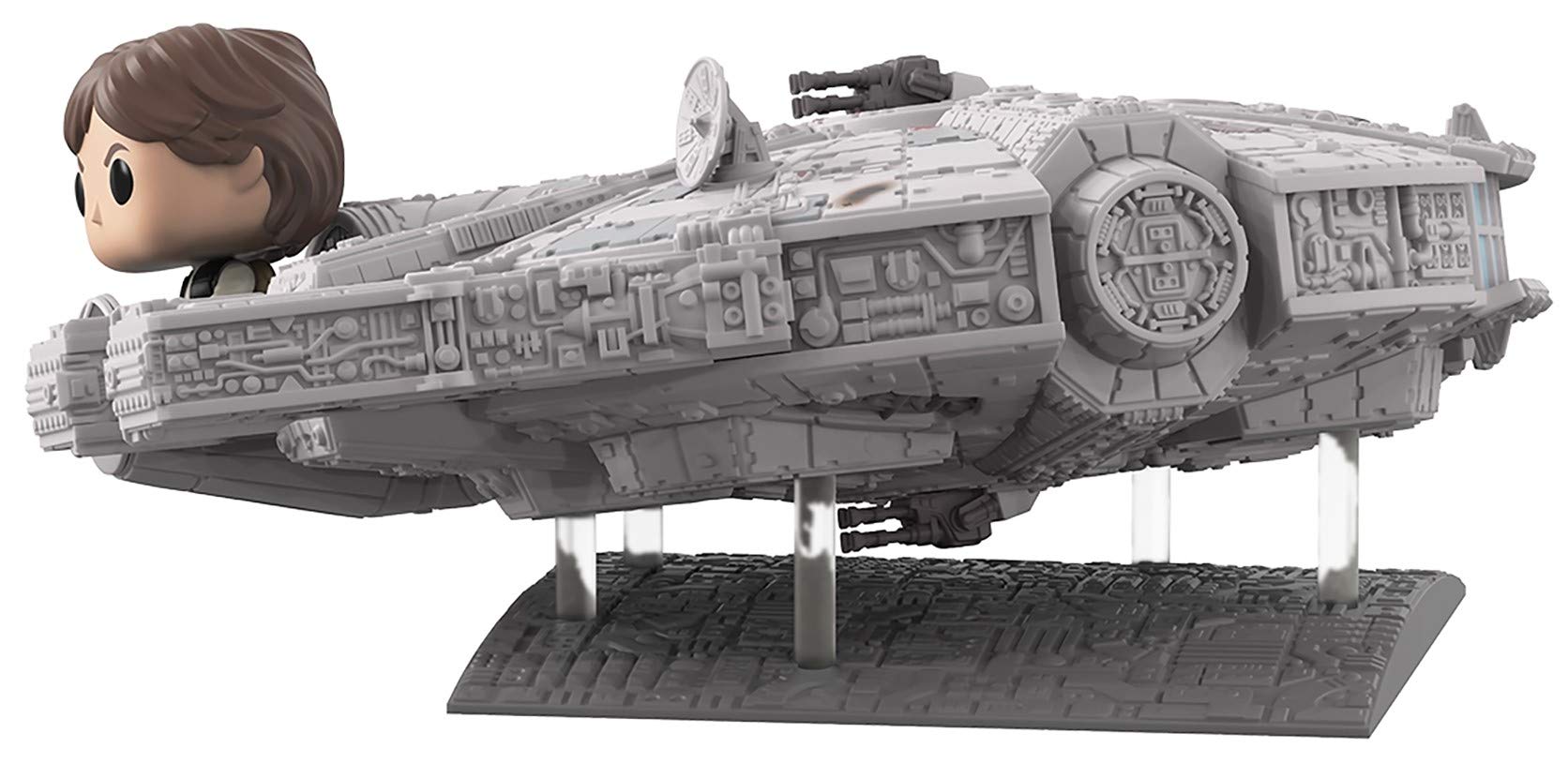 Funko Pop! Deluxe: Star Wars - Millennium Falcon with Han Solo Vinyl Figure, (Amazon Exclusive)