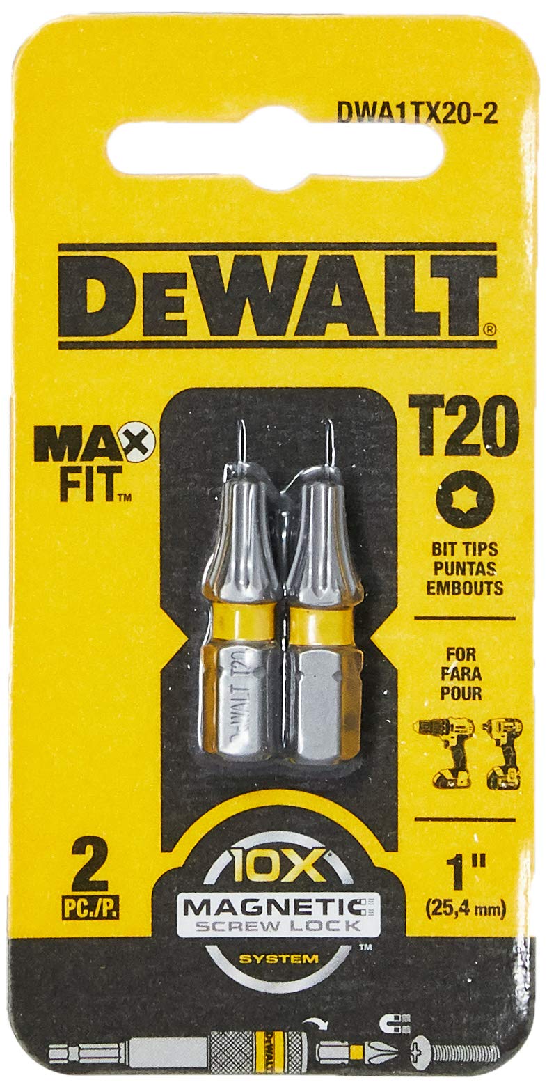 DEWALT Torx Tip T20 Letter with 2 DWA1TX20-2