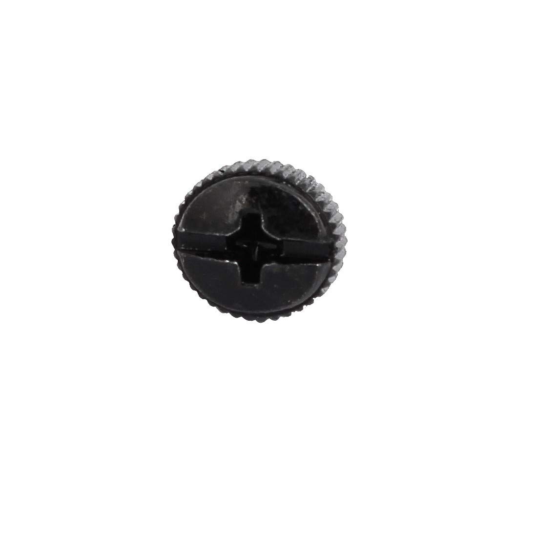 New Lon0167 M3.5x5mm Male Featured Thread Metal Computer reliable efficacy Desktop PC Case Thumb Screws Black 30pcs(id:a2b e0 af 0ac)
