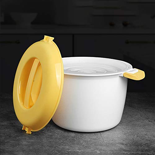 CKMSYUDG Portable Microwave Oven Rice Cooker Multifunctional Steamer 2800Ml Insulation Lunch Box Steaming Utensils for Microwave