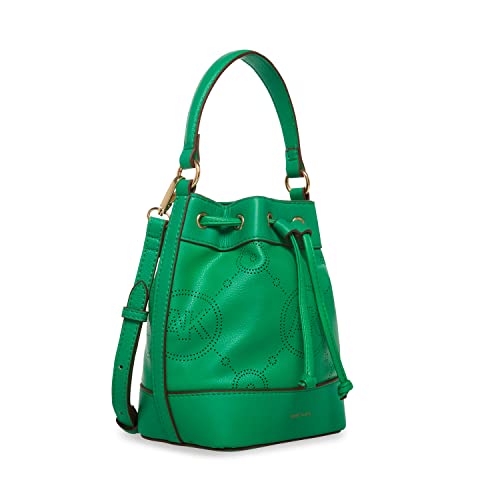 Anne Klein Womens Anne Klein Perf Ring Logo Bucket crossbody, Clover/ Clover, One Size US