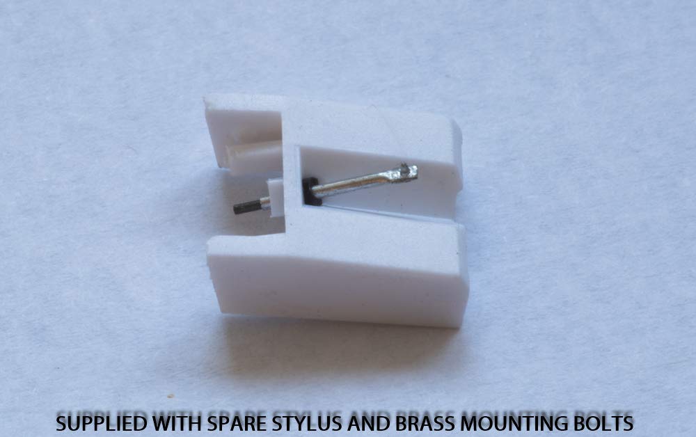 Cartridge and Stylus, needle with mounting bolts for Technics SLD3, SLD303, SLD33, SLD3K, SLD5, SLQ2, SLB303, SLH302, SL1000, SL1100, SL120, SL1650, SL1900, SL1950, SL2000, SL3310