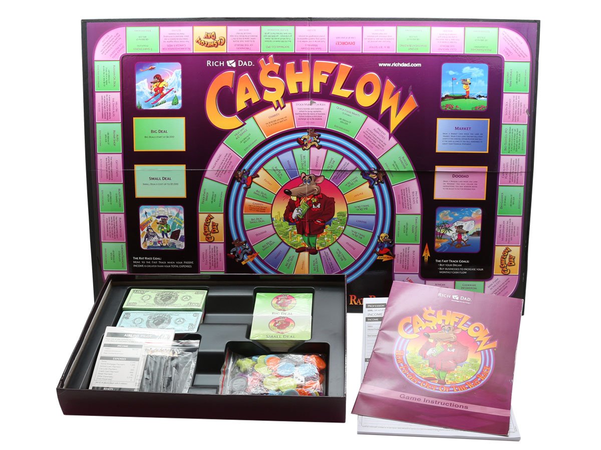 CASHFLOW 101 & CASHFLOW 202 INVESTMENT BOARD GAME - BY ROBERT KIYOSAKI FROM RICH DAD POOR DAD