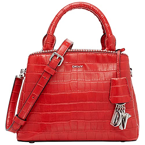 DKNY womens Dkny Paige Sm Satchel, Bright Red, One Size US