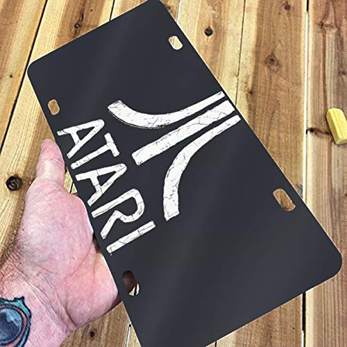 Ertregysrtg Atari Video Game Retro Logo Vintage Gaming Console License Plate 6" X 12"